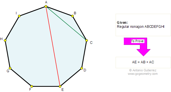 Online Geometry Tutoring Problem 309. Regular Nonagon or Enneagon ...