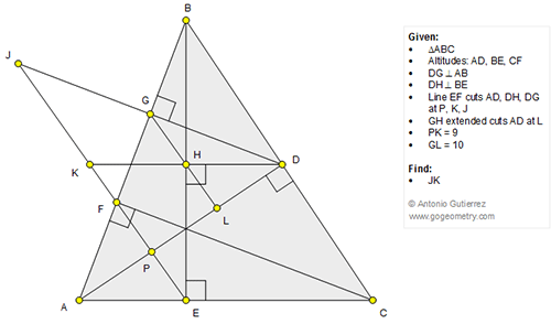 Go Geometry: Geometry Problem 1257: Triangle, Altitude, Perpendicular ...